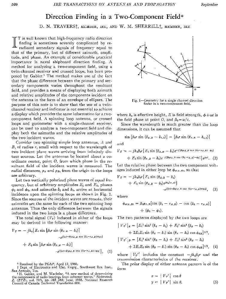 Direction finding in a two-component field | IEEE Journals & Magazine ...