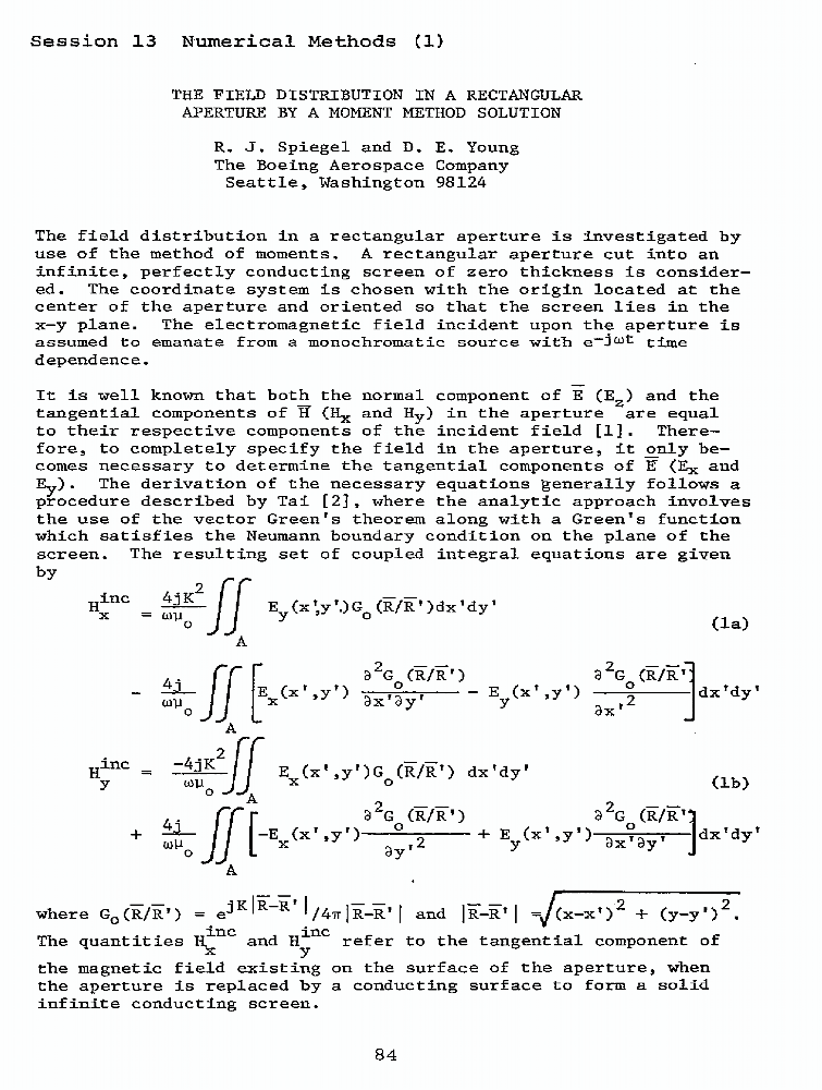 The field distribution in a rectangular aperture by a moment method solution | IEEE Conference ...