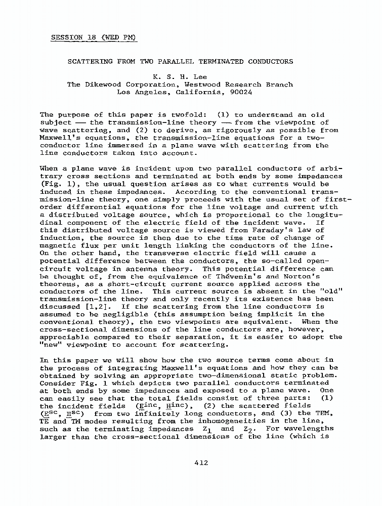 Scattering from two parallel terminated conductors | IEEE Conference ...