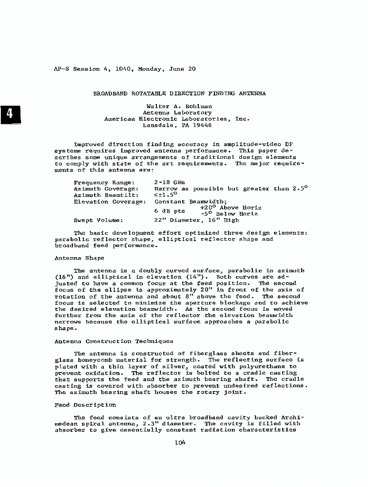 Broadband rotatable direction finding antenna | IEEE Conference ...