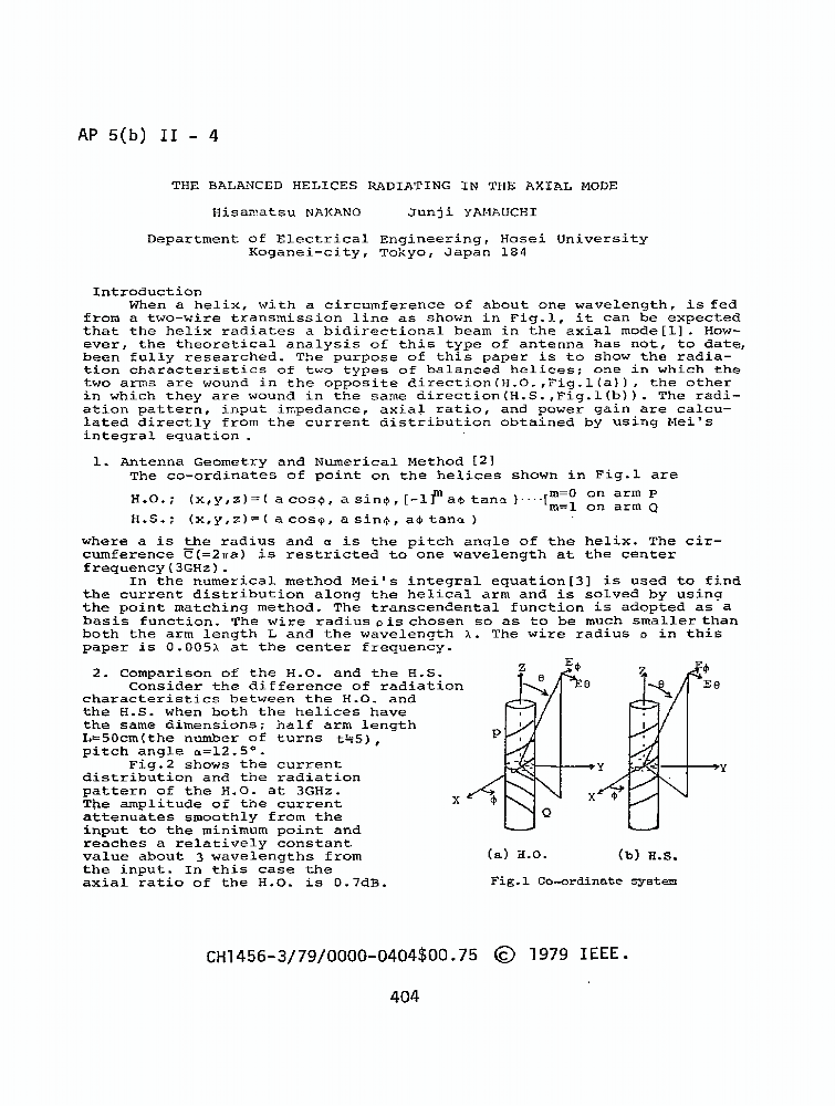 The balanced helices radiating in the axial mode | IEEE Conference ...