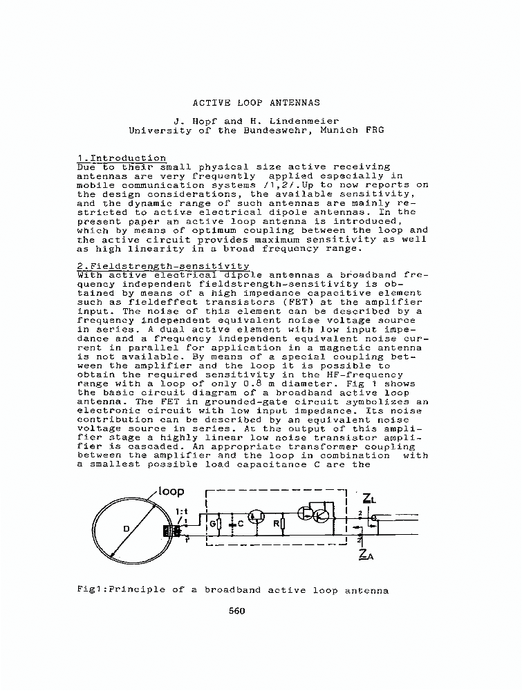Active loop antennas | IEEE Conference Publication | IEEE Xplore