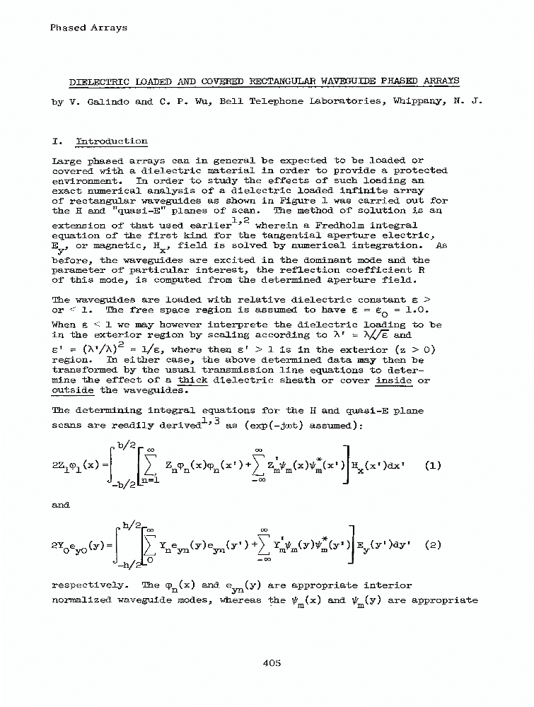 Dielectric leaded and covered rectangular waveguide phased arrays | IEEE Conference Publication ...