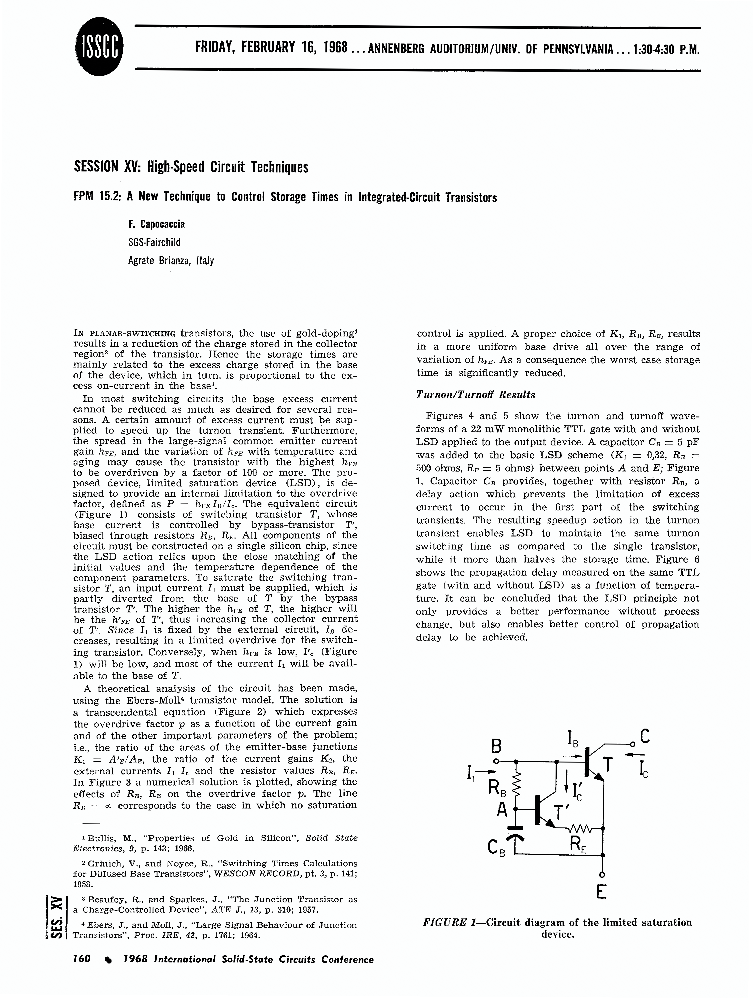 A new technique to control storage times in integrated-circuit ...