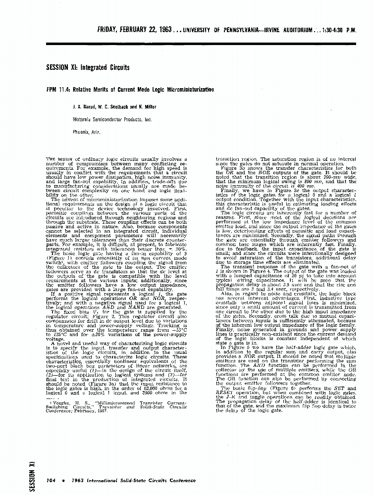 Relative merits of current mode logic in microminiaturization | IEEE ...