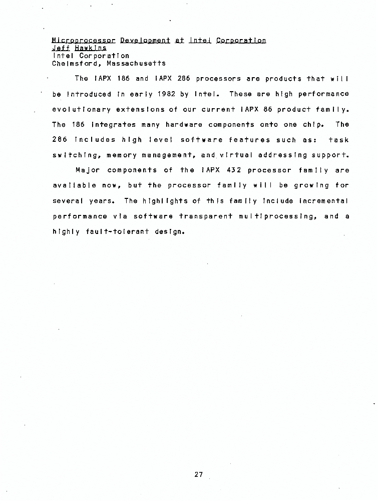 Microprocessor development at intel corporation | IEEE Conference ...