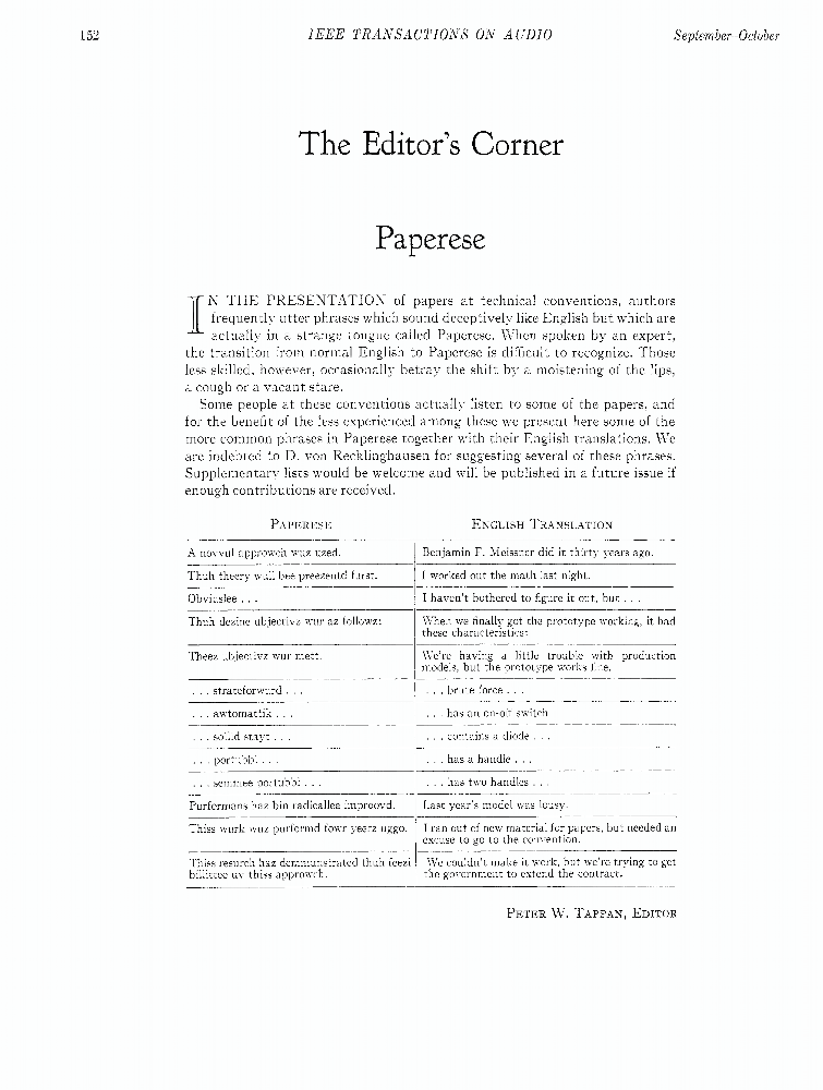 The editor's corner | IEEE Journals & Magazine | IEEE Xplore