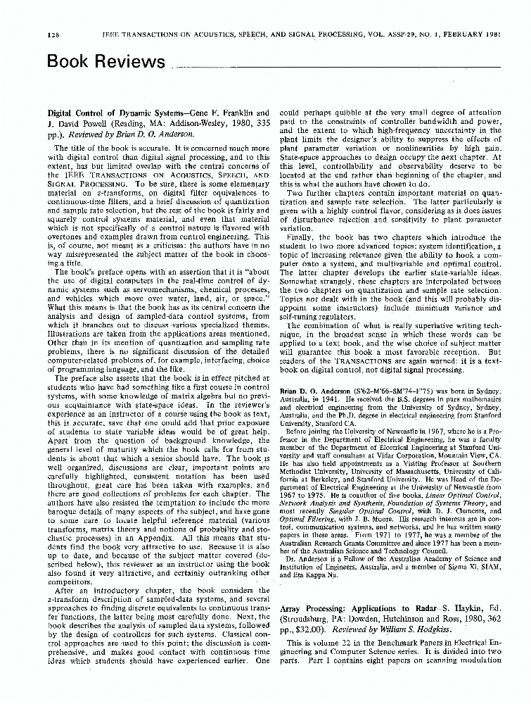 Array processing: Applications to radar | IEEE Journals & Magazine ...