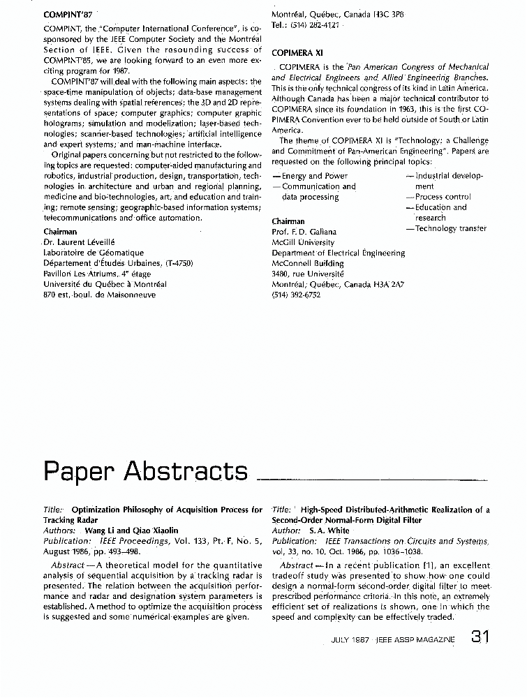 Paper abstracts | IEEE Journals & Magazine | IEEE Xplore