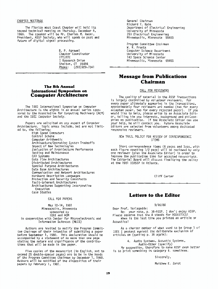 Letters to the editor | IEEE Journals & Magazine | IEEE Xplore