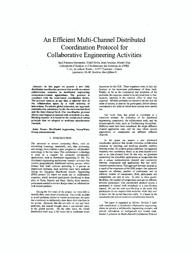 An efficient multi-channel distributed coordination protocol for ...