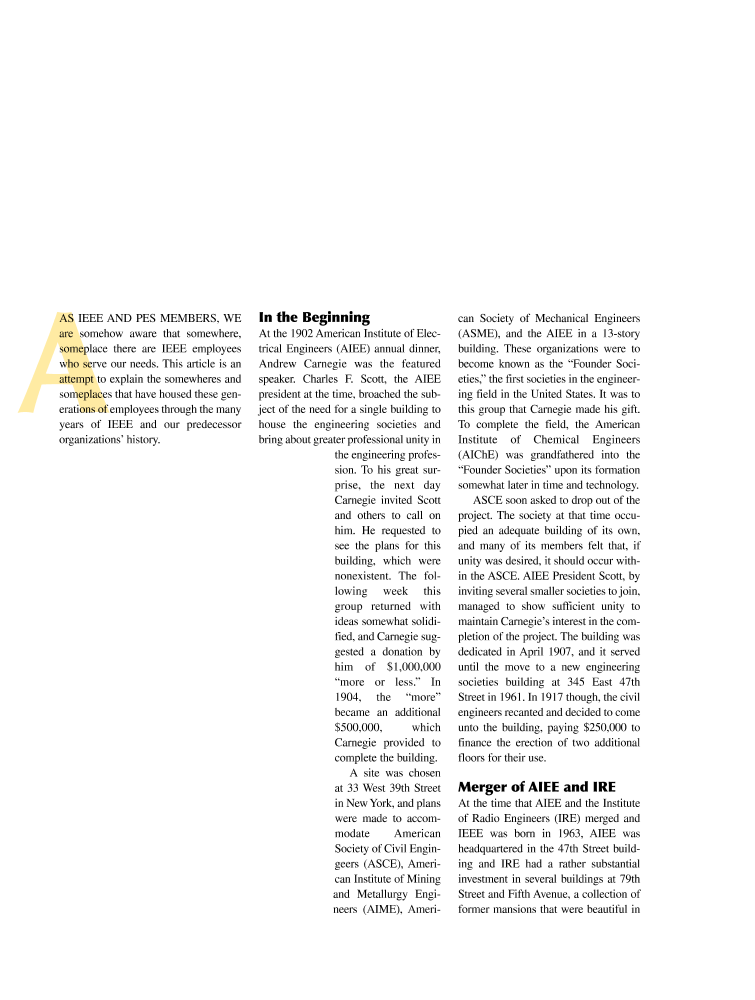 Home sweet home - AIEE, IRE, and IEEE headquarters and facilities ...