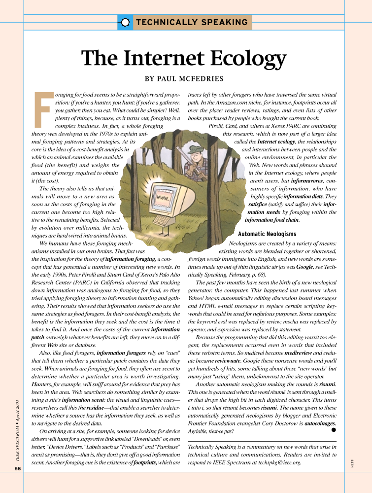 The internet ecology | IEEE Journals & Magazine | IEEE Xplore