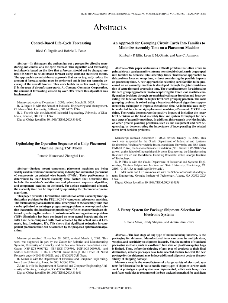 Abstracts | IEEE Journals & Magazine | IEEE Xplore