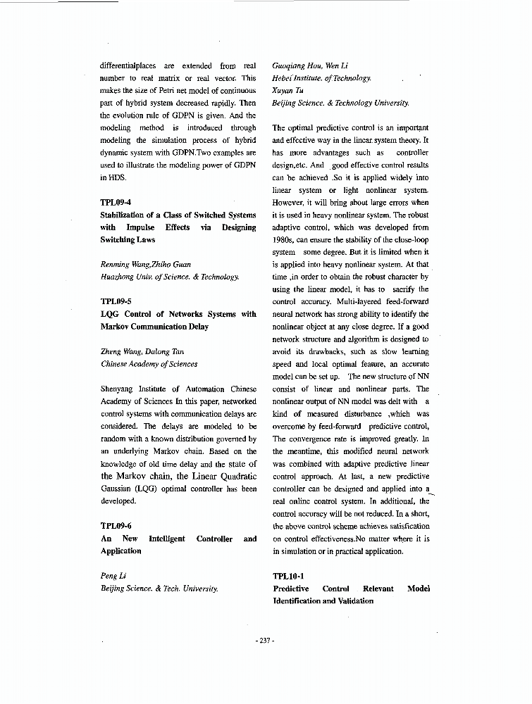 Predictive control relevant model identification and validation | IEEE Conference Publication ...