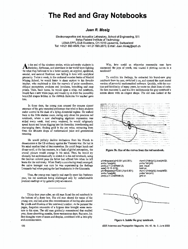 The red and gray notebooks | IEEE Journals & Magazine | IEEE Xplore
