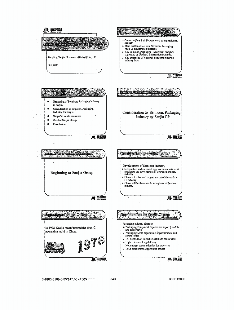 Semicon Packaging Industry at Sanja Group | IEEE Conference Publication ...