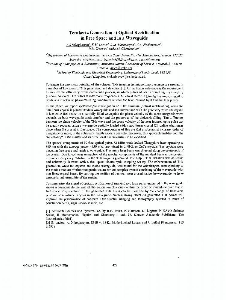 Terahertz generation at optical rectification in free space and in a ...