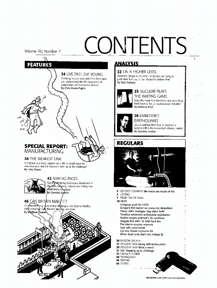 The IEE Review Table of Contents | IET Journals & Magazine | IEEE Xplore