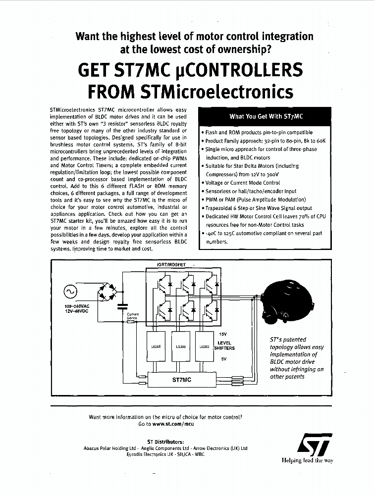 ST7MC /spl mu/controllers from STMicroelectronics | IET Journals ...