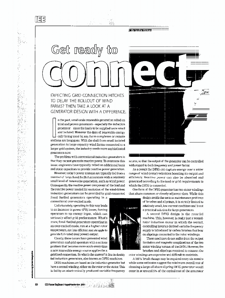 Get ready to connect [Getting wind to the grid] | IET Journals ...