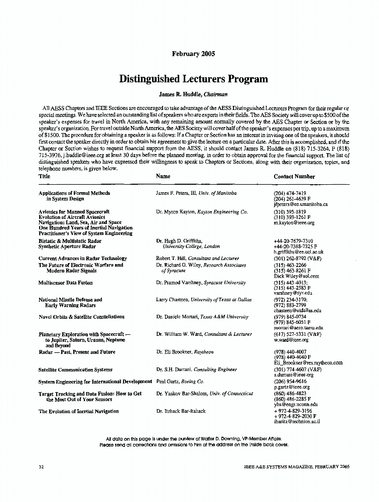 Distinguished lecturers program | IEEE Journals & Magazine | IEEE Xplore