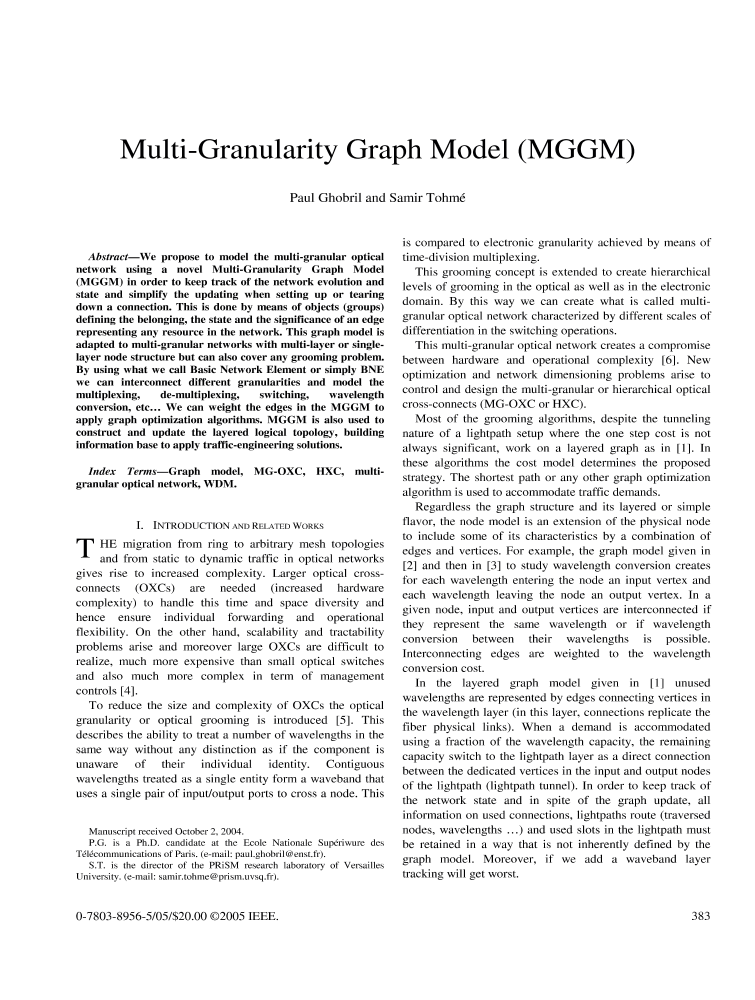 Multi-granularity graph model (MGGM) | IEEE Conference Publication | IEEE Xplore