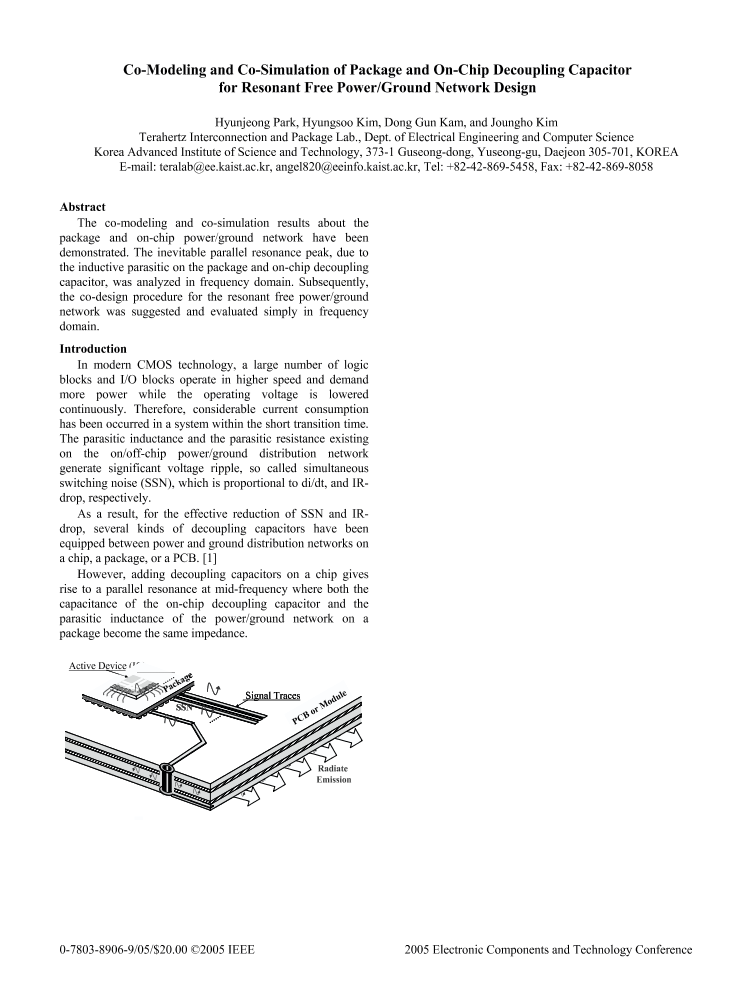 Co-Modeling and Co-Simulation of Package and On-Chip Decoupling ...