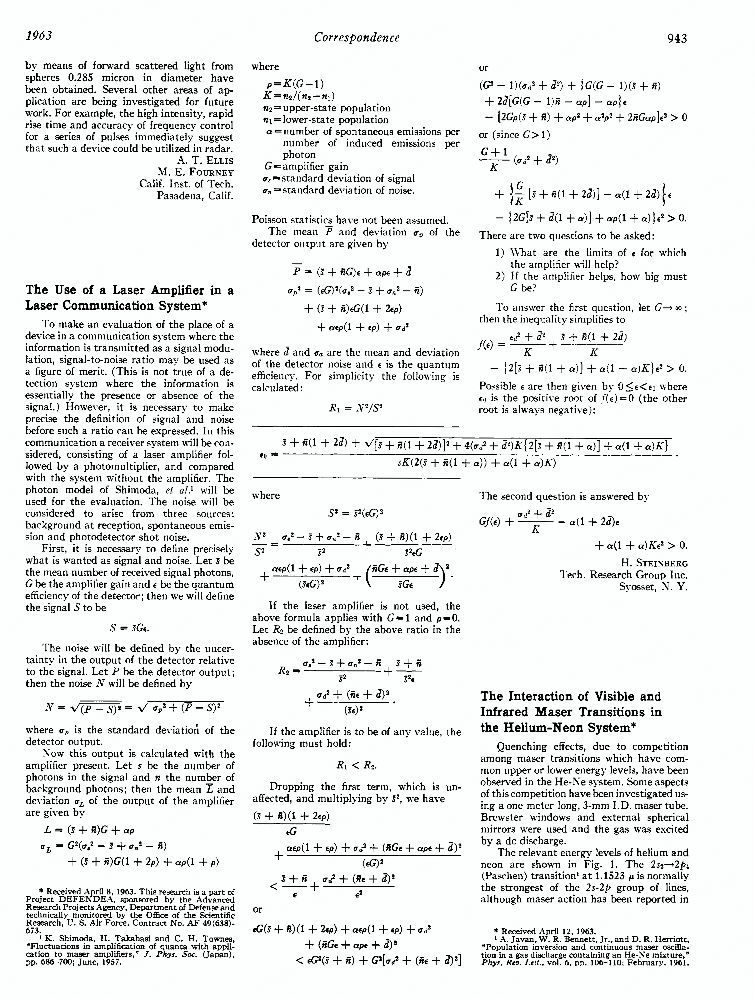 The interaction of visible and infrared maser transitions in the helium ...