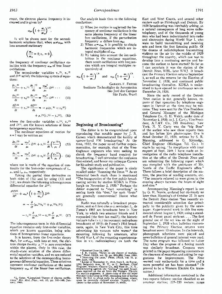 Beginning of broadcasting | IEEE Journals & Magazine | IEEE Xplore