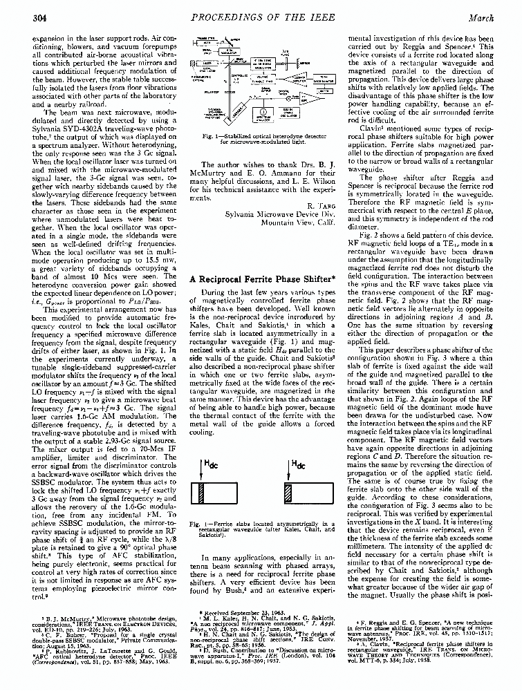 A reciprocal ferrite phase shifter | IEEE Journals & Magazine | IEEE Xplore