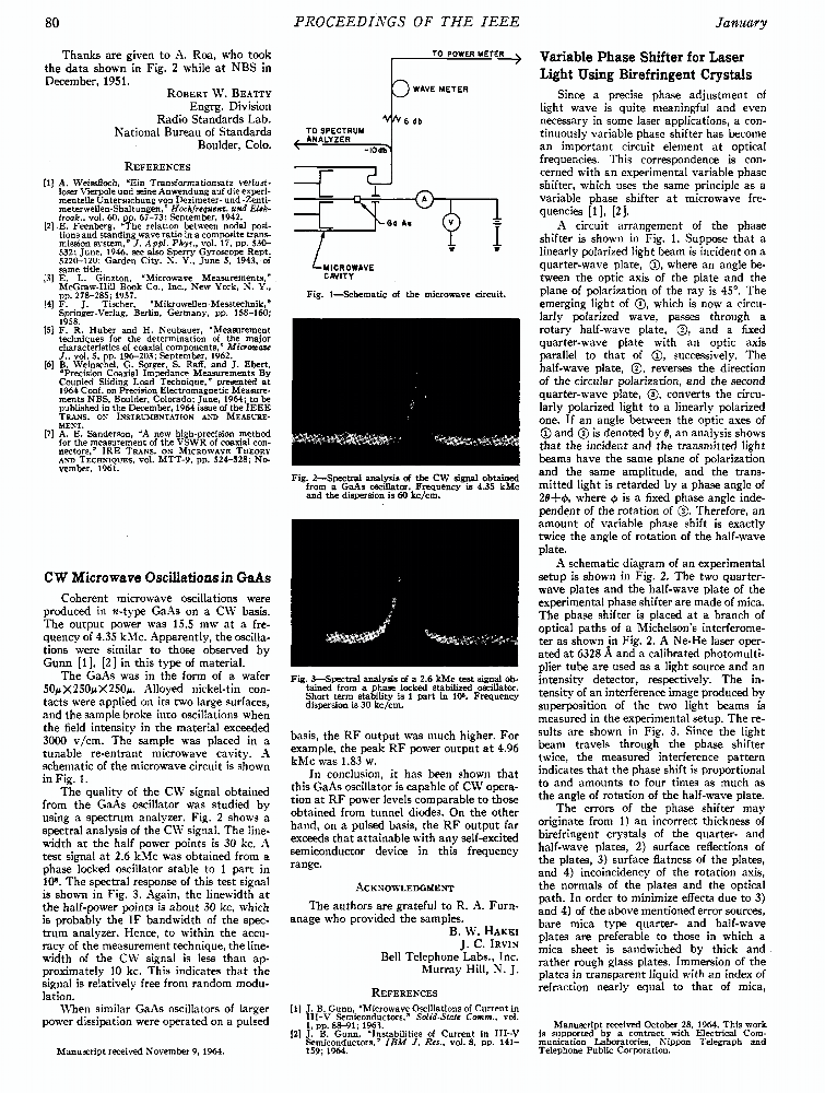 Variable phase shifter for laser light using birefringent crystals ...