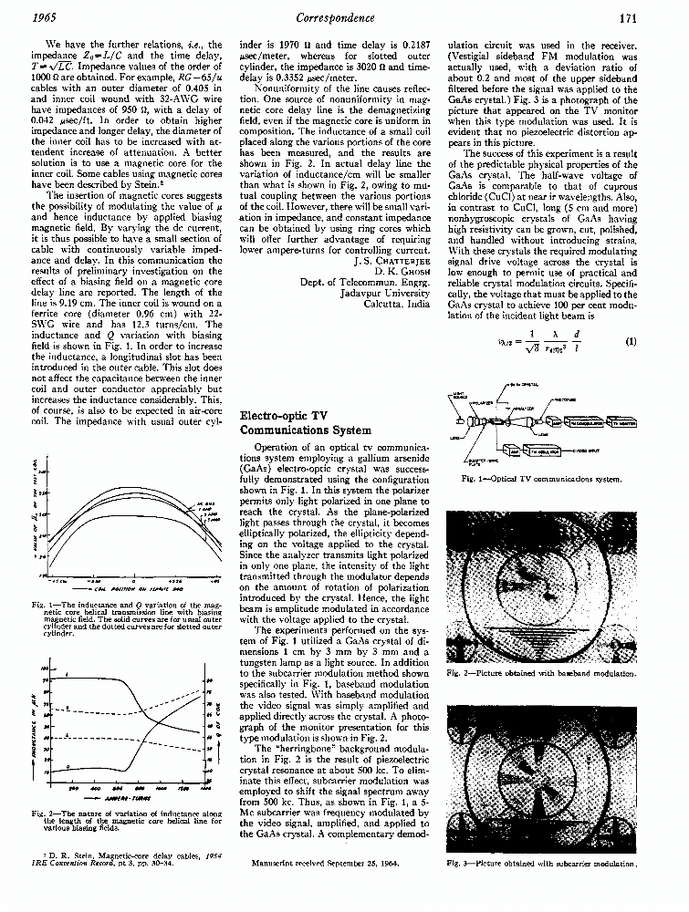 Electo-optic TV communications system | IEEE Journals & Magazine | IEEE ...