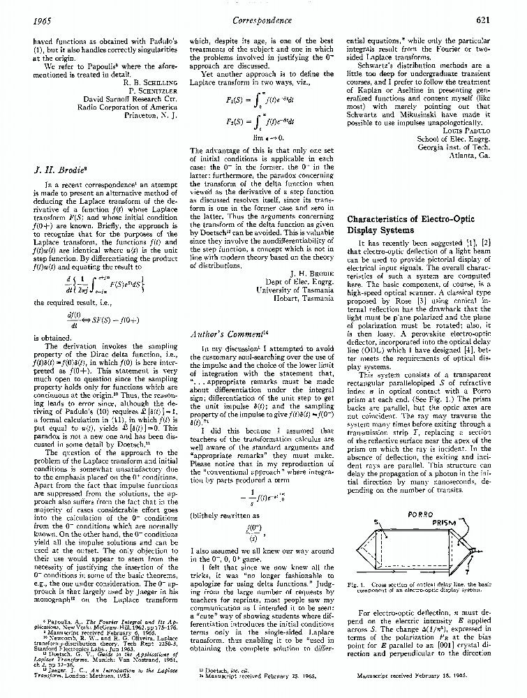 Characteristics of electro-optic display systems | IEEE Journals ...