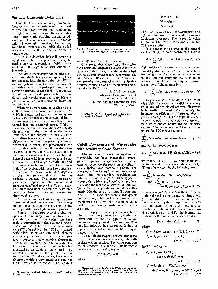 Cutoff Frequencies Of Waveguides With Arbitrary Cross Sections Ieee Journals And Magazine Ieee