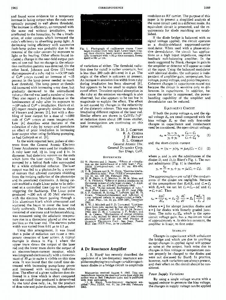 A dc reactance amplifier | IEEE Journals & Magazine | IEEE Xplore