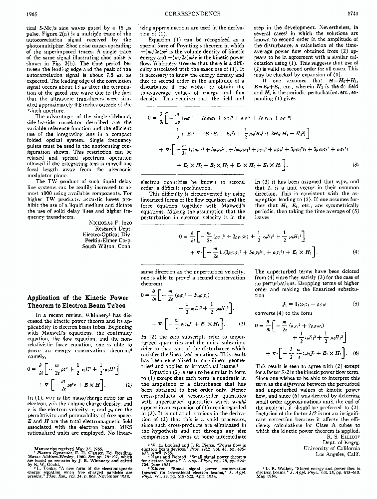 Application of the kinetic power theorem to electron beam tubes | IEEE ...