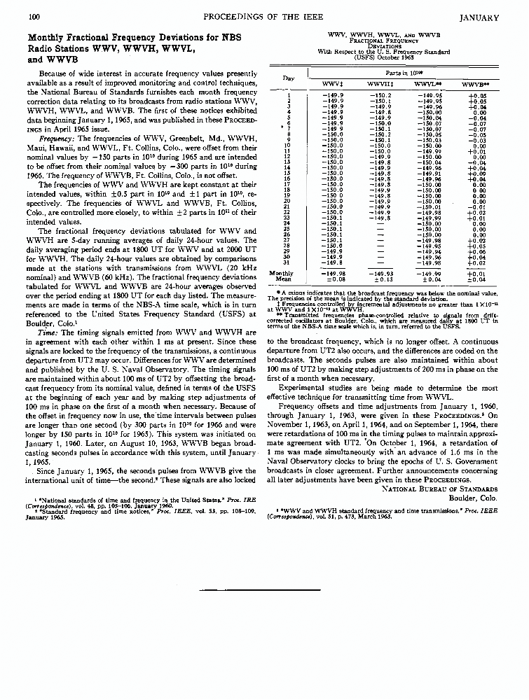 Standard frequency and time notices | IEEE Journals & Magazine | IEEE ...