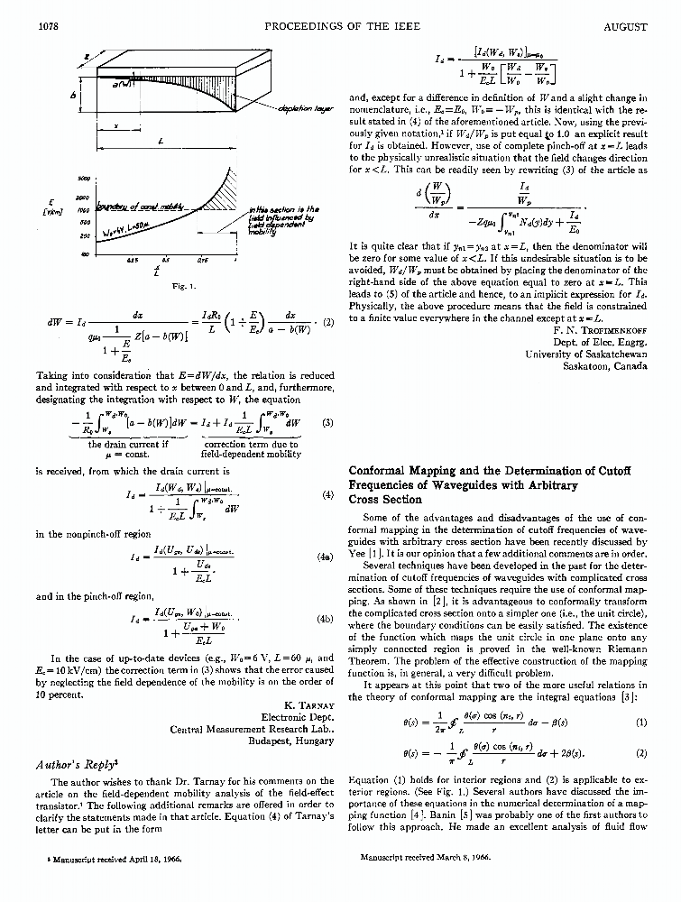 Conformal Mapping And The Determination Of Cutoff Frequencies Of Waveguides With Arbitrary Cross