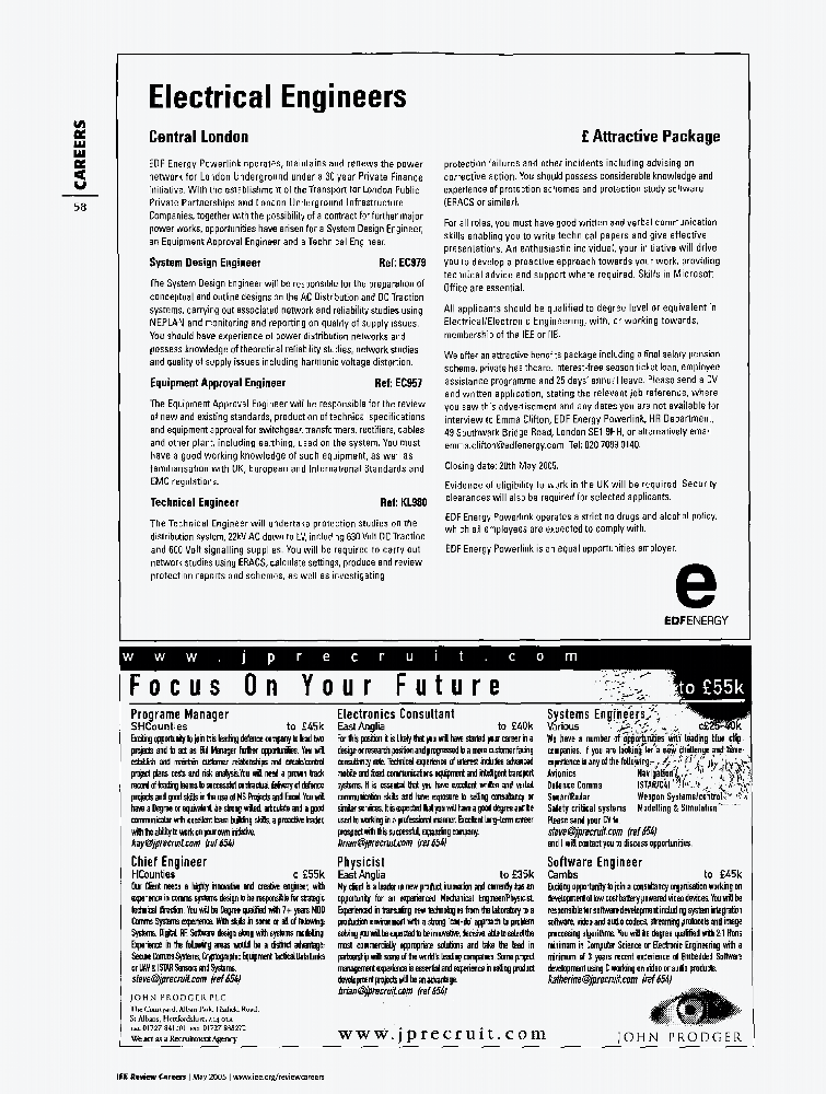 Careers - Electrical Engineers | IET Journals & Magazine | IEEE Xplore