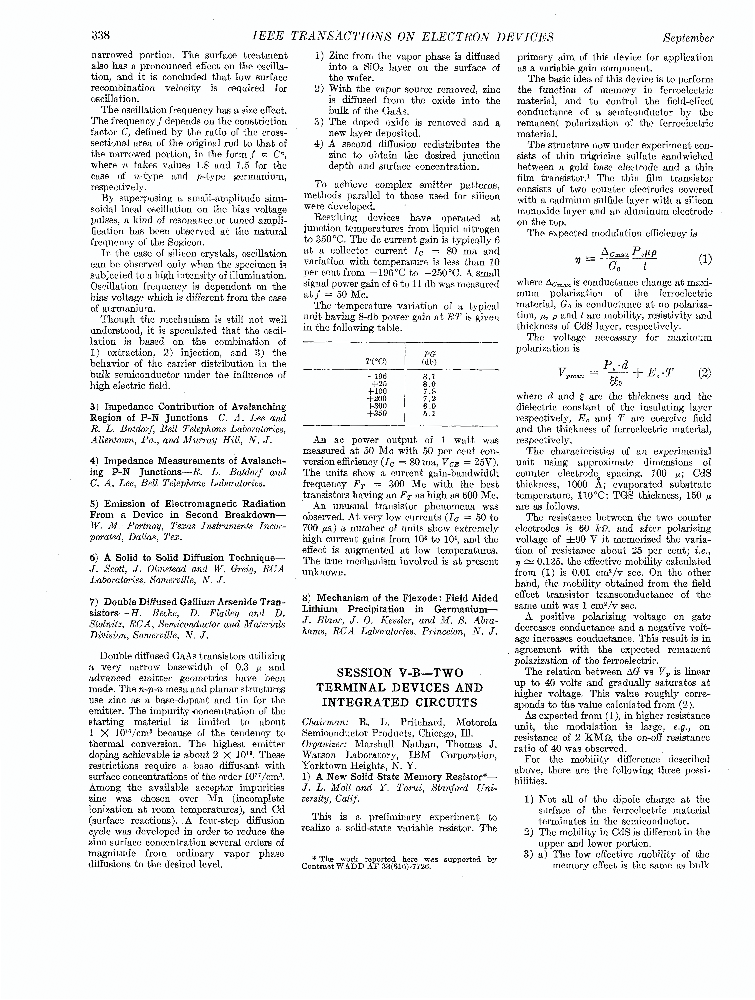 A new solid state memory resistor | IEEE Journals & Magazine | IEEE Xplore
