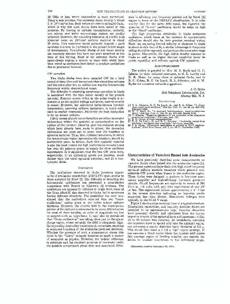 Characteristics of varactors biased into avalanche | IEEE Journals ...