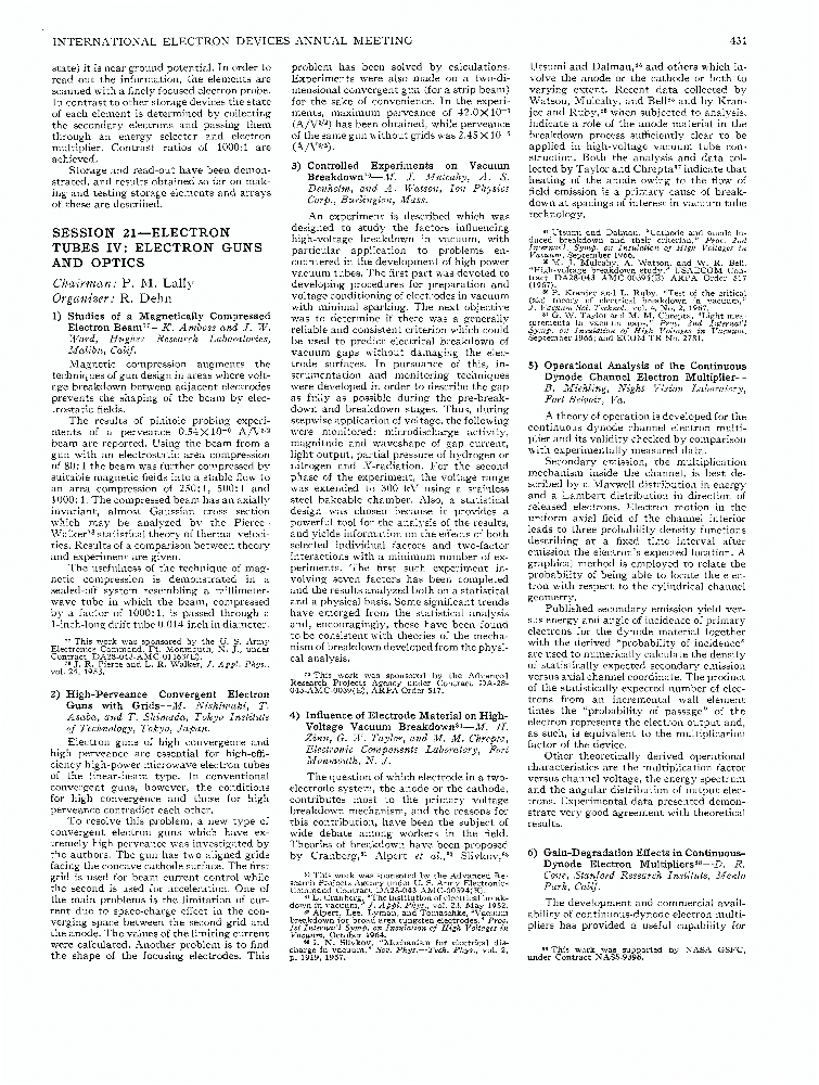 Operational analysis of the continuous dynode channel electron ...
