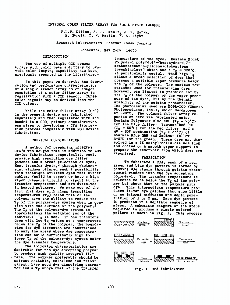 Integral color filter arrays for solid state imagers | IEEE Conference ...