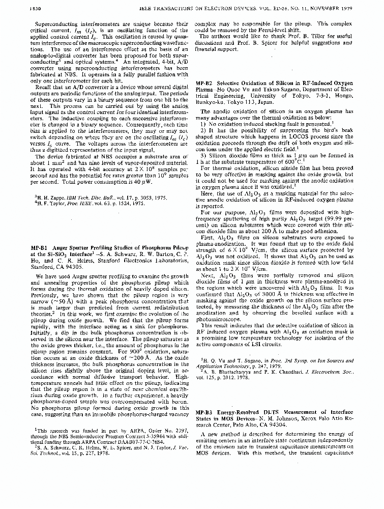 MP-B2 selective oxidation of silicon in RF-induced oxygen plasma | IEEE Journals & Magazine ...