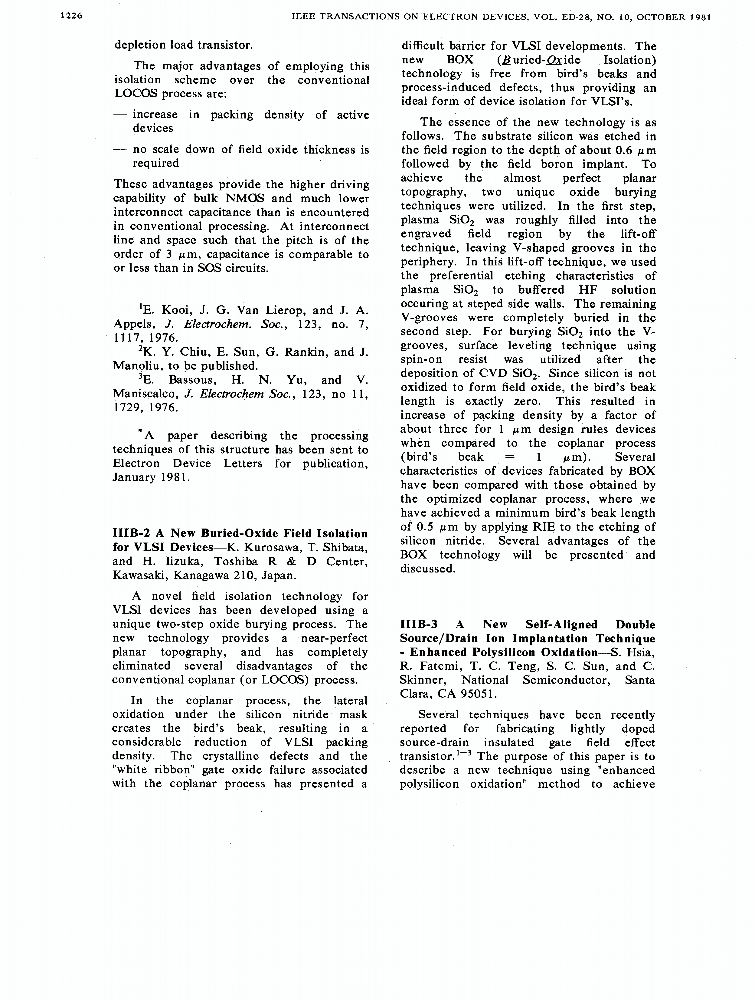IIIB-2 a new buried-oxide field isolation for VLSI devices | IEEE ...