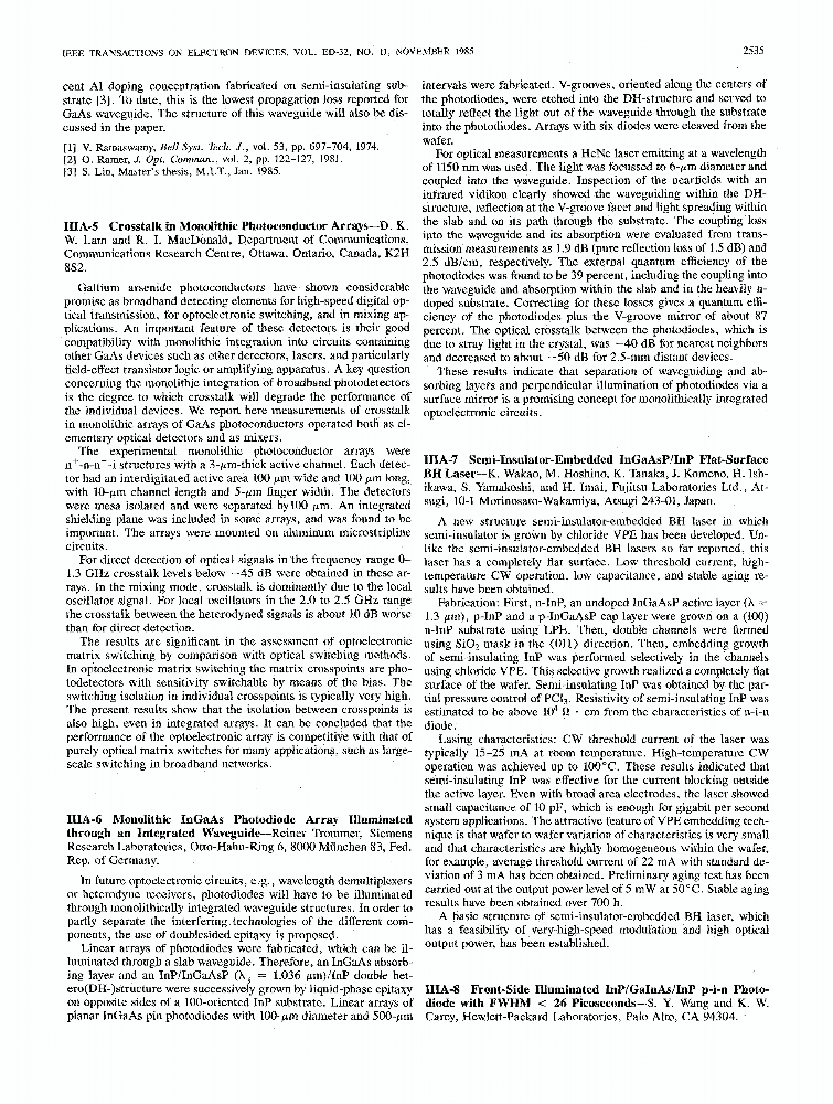 IIIA-5 crosstalk in monolithic photoconductor arrays | IEEE Journals ...