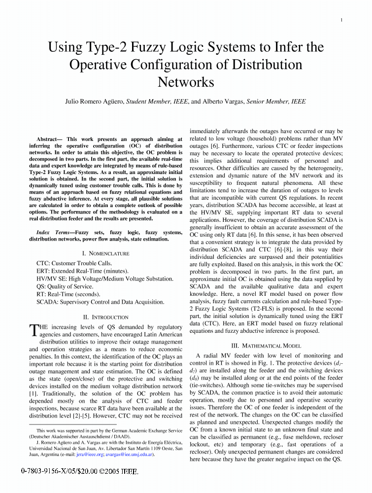 Using type-2 fuzzy logic systems to infer the operative configuration ...