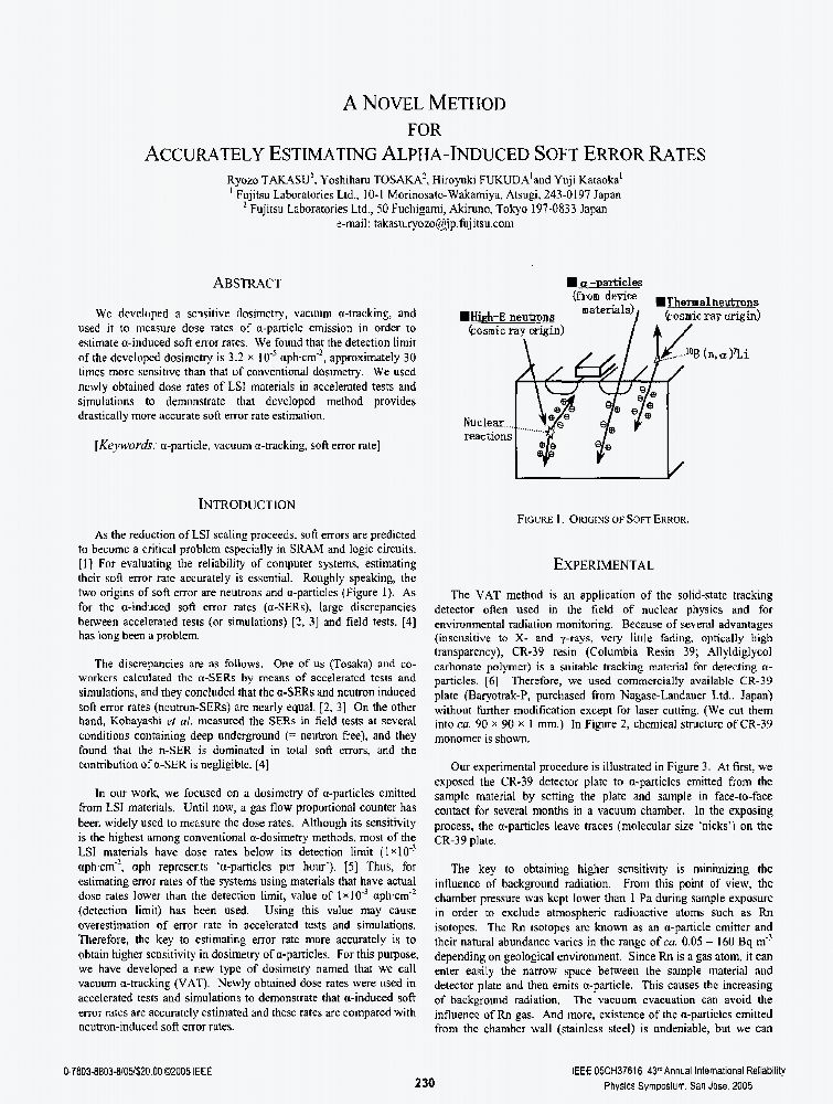 A novel method for accurately estimating alpha-induced soft error rates ...