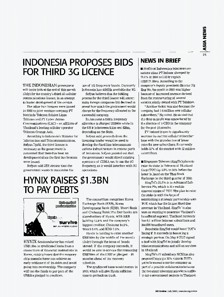 News in brief - Asia news | IET Journals & Magazine | IEEE Xplore